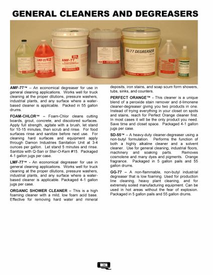 Damon Industries: More than just chemicals... we provide solutions!